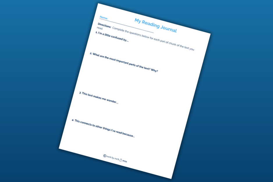 Reading Comprehension Journal